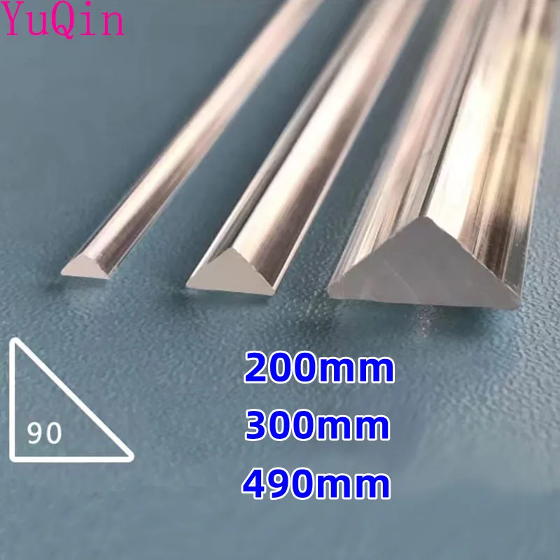 20~49cm Length Acrylic triangle bar strip solid wand transparent ...