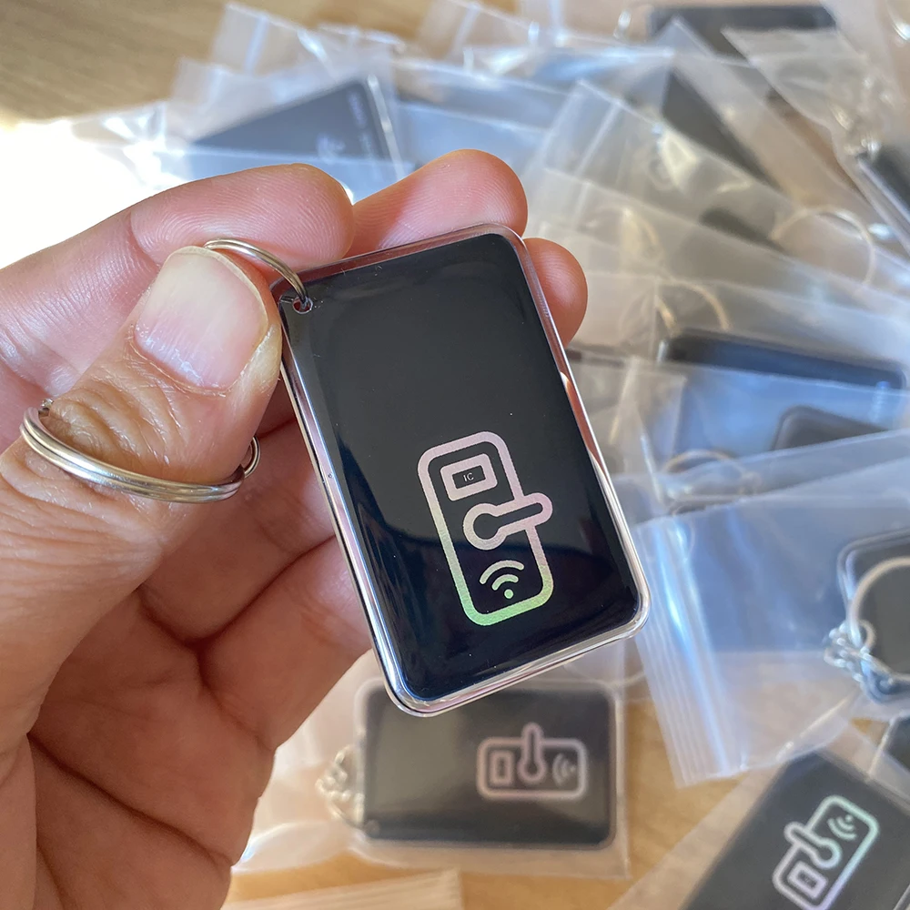 5PCS-13-56MHz-IC-M1-S50-RFID-Keyfobs-Tags-Access-Control-System-Kit ...