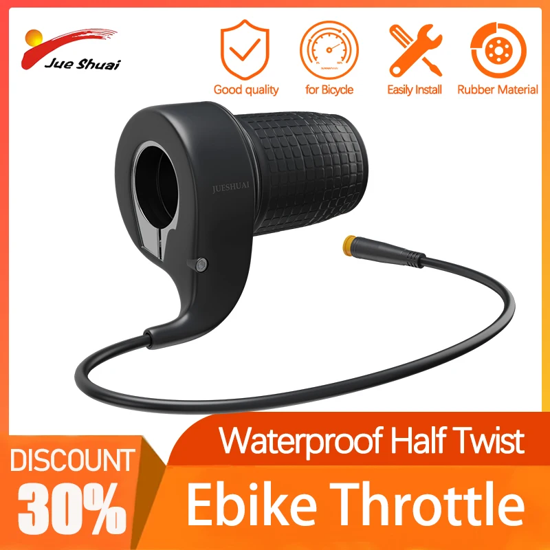 Ebike-Speed-Throttle-36V-48V-Half-Twist-Speed-Throttle-Half-Wrist-Throttle-Grip-Handle-Electric ...