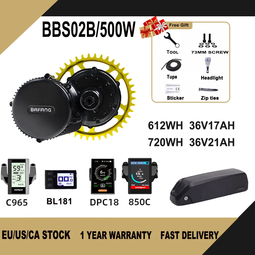 Bafang 36v 500w Motor Kit Electric Conversion Kits 8fun Motor Electric ...