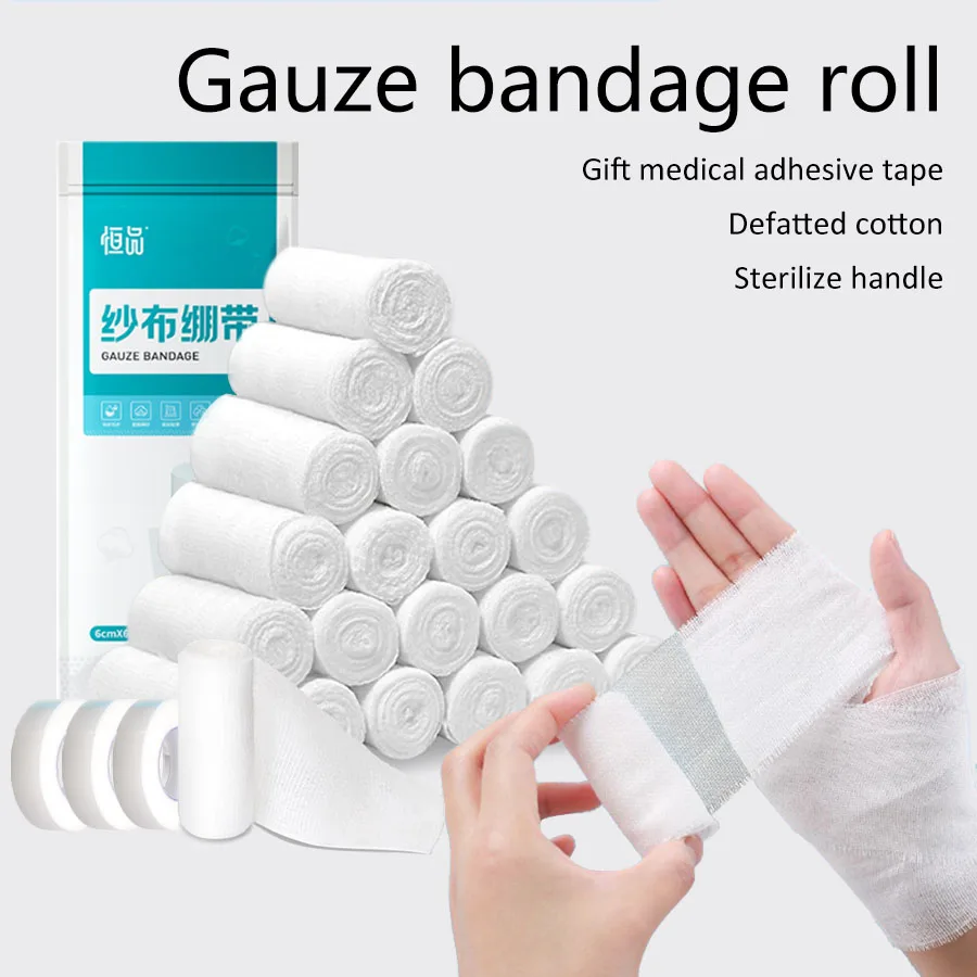 6m-5-50-Rolls-Elastic-Bandage-Sterile-Absorbent-Gauze-Cotton-PBT ...
