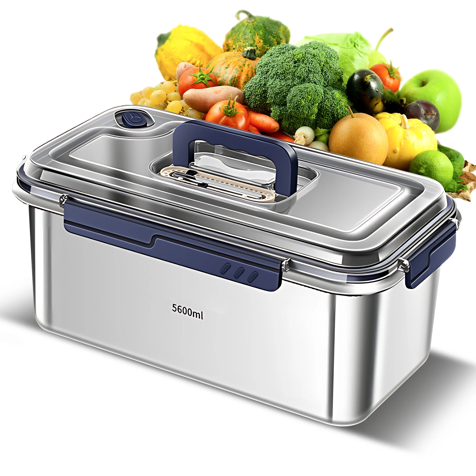 Food-Storage-Containers-with-Lids-Airtight-Food-Grade-316-Stainless ...