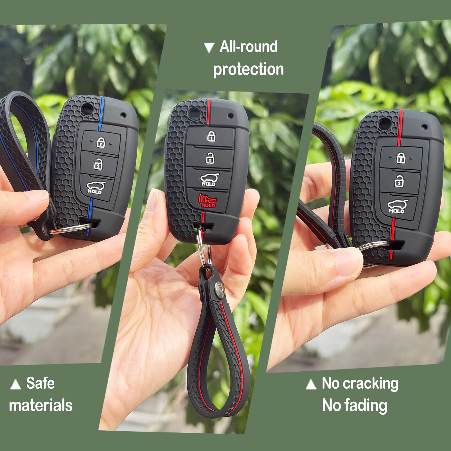 Keychain Protect For Hyundai Solaris Tucson Sonata ACCENT Elantra Creta ...