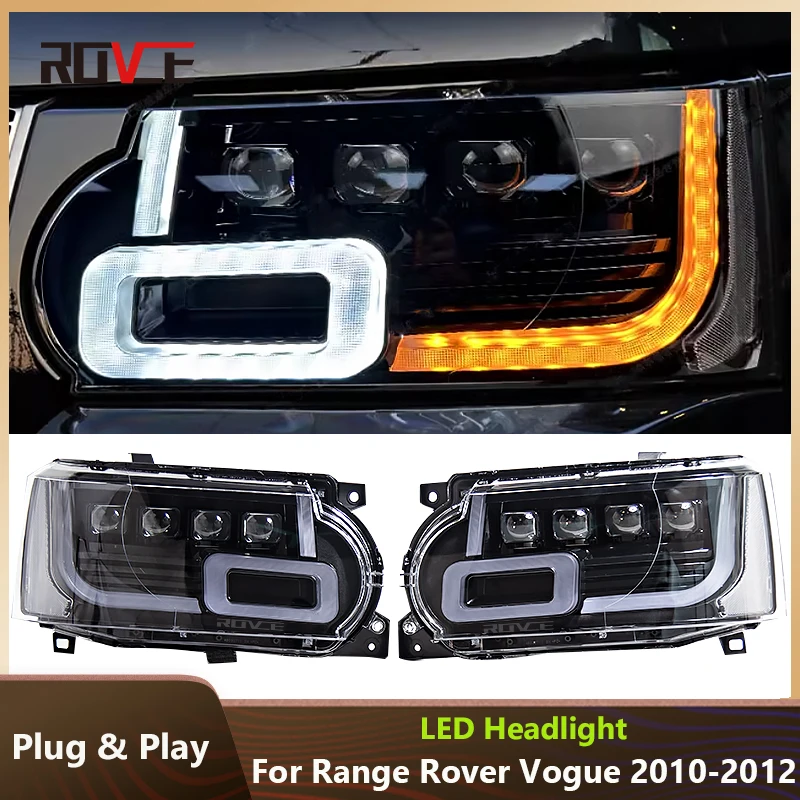 ROVCE-Upgrade-Full-LED-Matrix-Front-Headlights-For-Land-Rover-Range ...