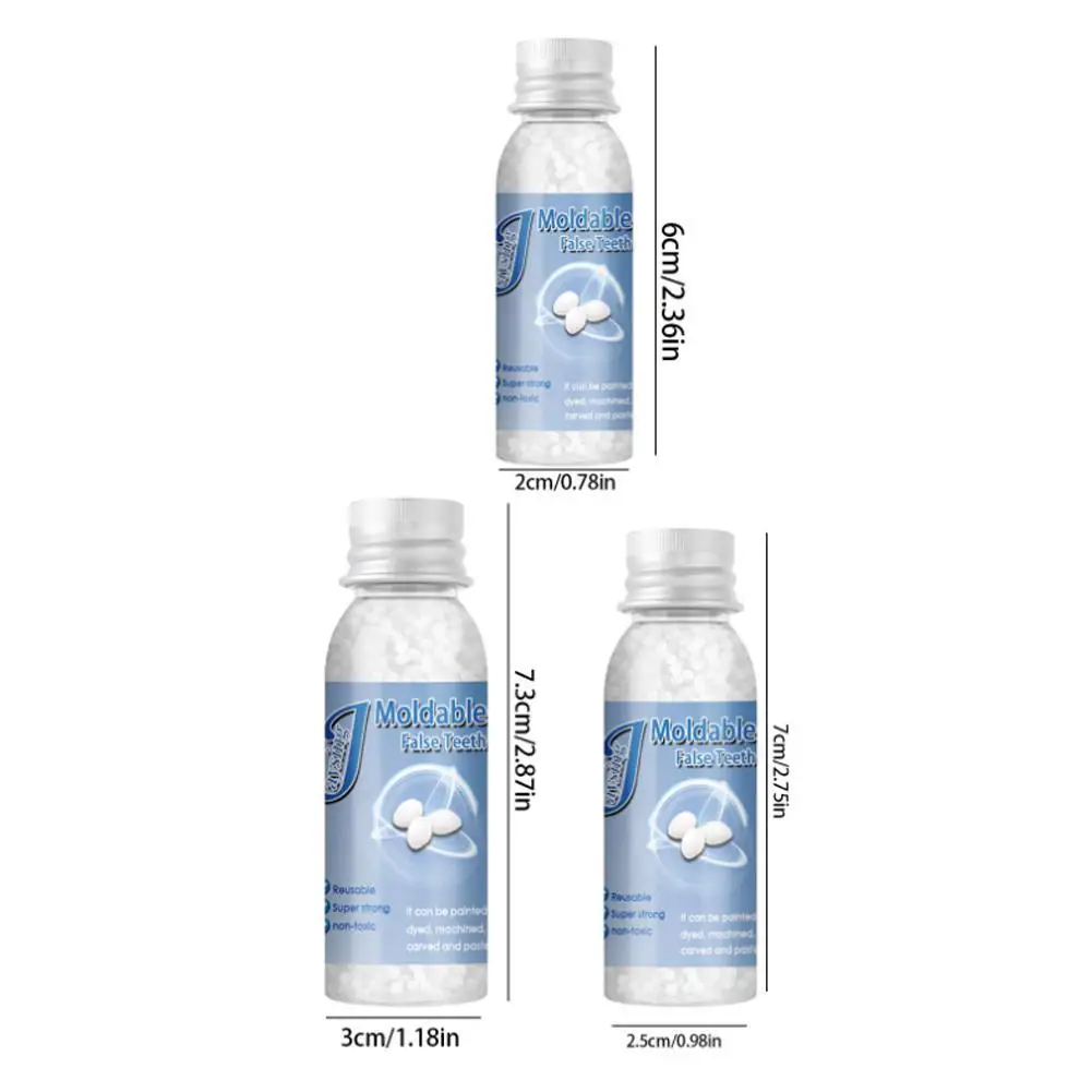 Couleur 30ml Colle pour fausses dents, résine adhésive pour dentier ...