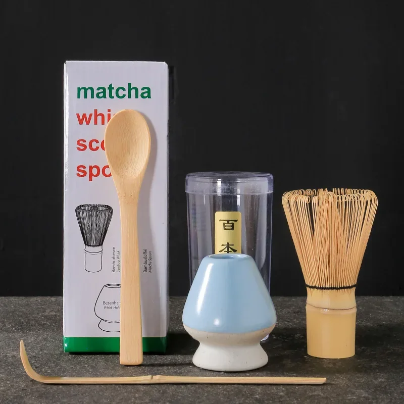 4PCS-Maccha-blender-suit-handmade-bamboo-blender-teaspoons-agitator ...