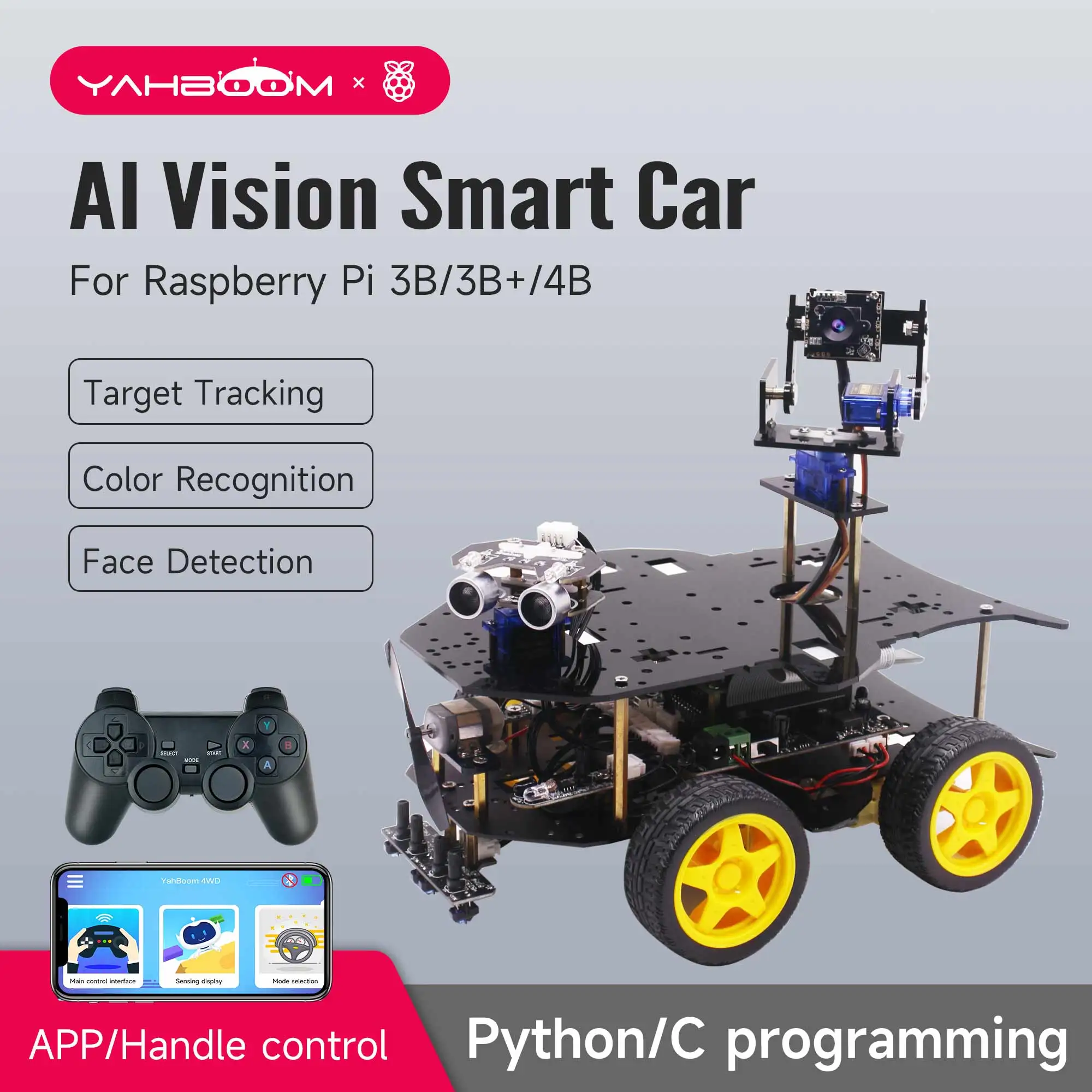 Kit-de-automatizaci-n-de-coche-Robot-inteligente-4WD-para-Raspberry-Pi-4B-programaci-n ...