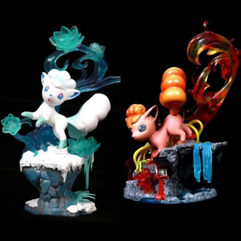 Cartoon Pokemon Alola Form Series Vulpix Action Figure Toys Model ...