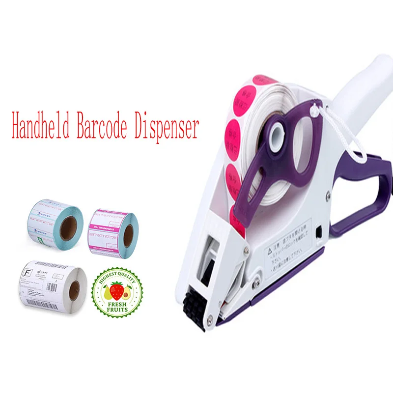Handheld Barcode Dispenser Handheld Tag Labeling Machine Stick ...