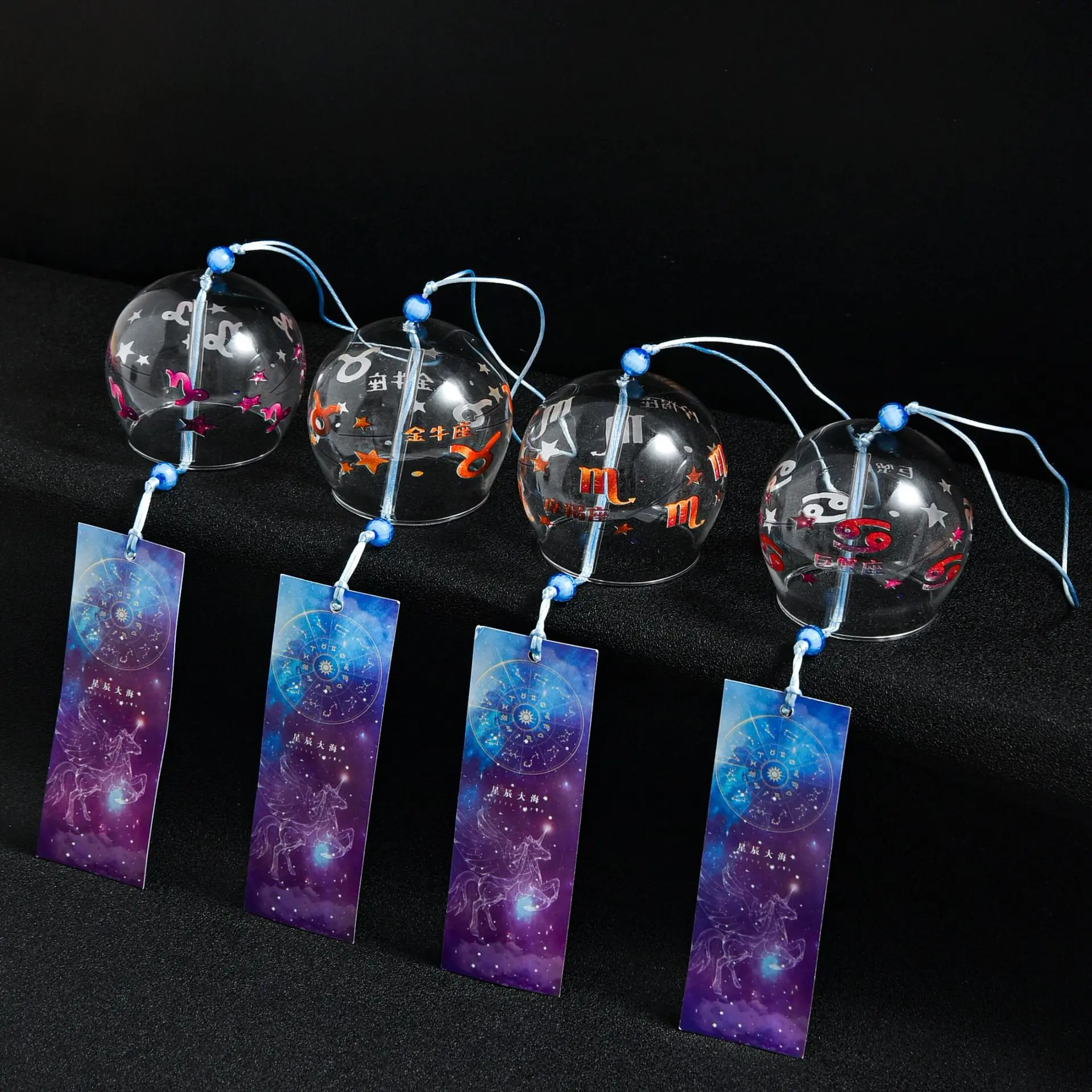 1PC-Japanese-Style-Twelve-Constellations-Handmade-Glass-Wind-Chimes ...