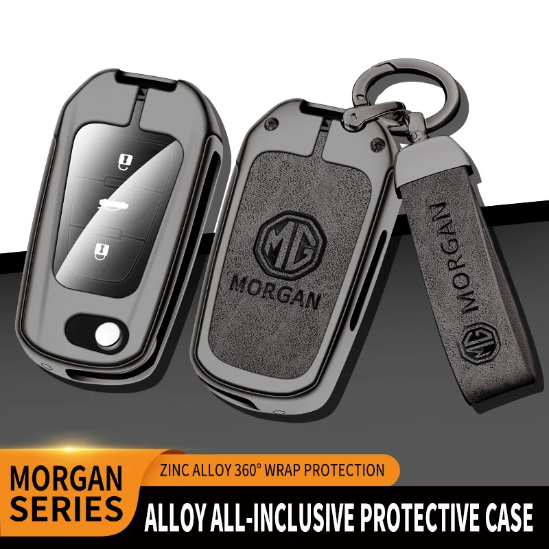 Zinc Alloy Car Flip Remote Key Fob Case Full Cover For MG MG3 MG5 MG6 ...