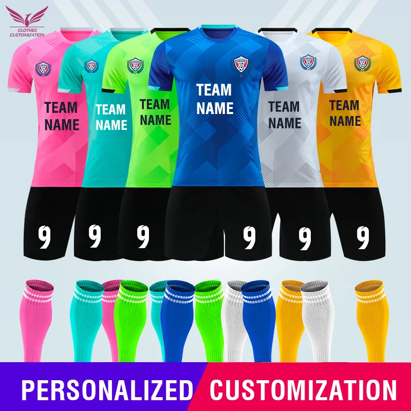 Kids-Football-Jerseys-custom-logo-man-Soccer-Uniforms-Sports-Clothes ...