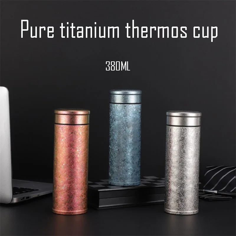 380ML-Pure-Titanium-THERMOS-CUP-Thickened-Double-Wall-Vacuum-Seal ...