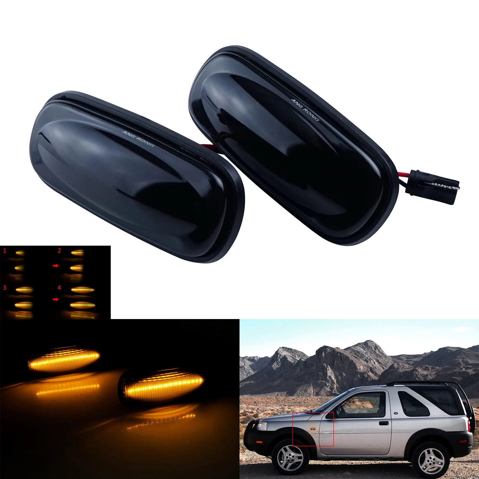 For-Land-Rover-Defender-90-Discovery-2-Dynamic-LED-Side-Indicator ...