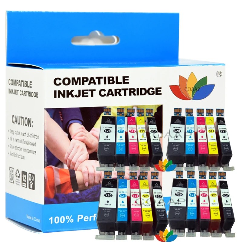 Compatible ink cartridge for CANON PGI 520 CLI 521 For PIXMA MP560 ...