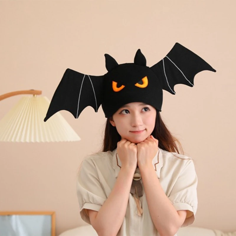 Spoof-Plush-Bat-Hat-for-Halloween-Party-Adult-Children-Festival-Family ...