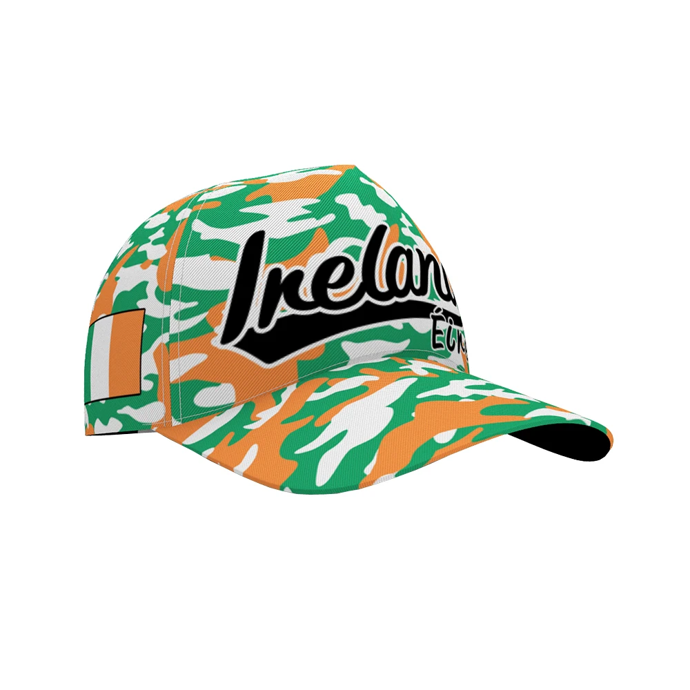 Sombrero de béisbol con nombre personalizado, gorra de béisbol con logotipo impreso de Ireland ...
