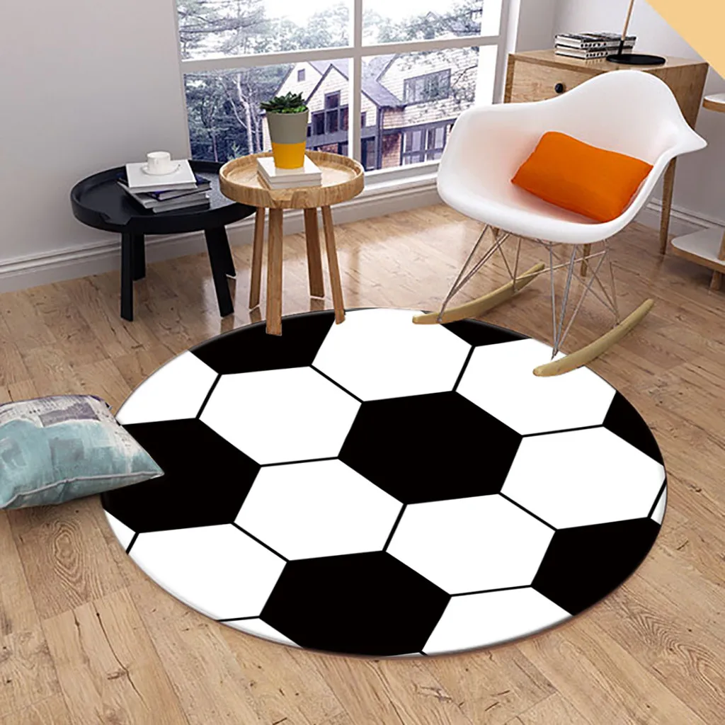 Round-Ball-Rug-Football-Basketball-Children-s-Bedroom-Living-Room-Mat ...