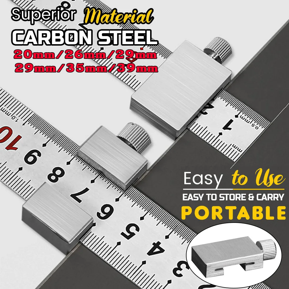 Steel-Ruler-Positioning-Block-Angle-Scriber-Line-Marking-Gauge-For ...