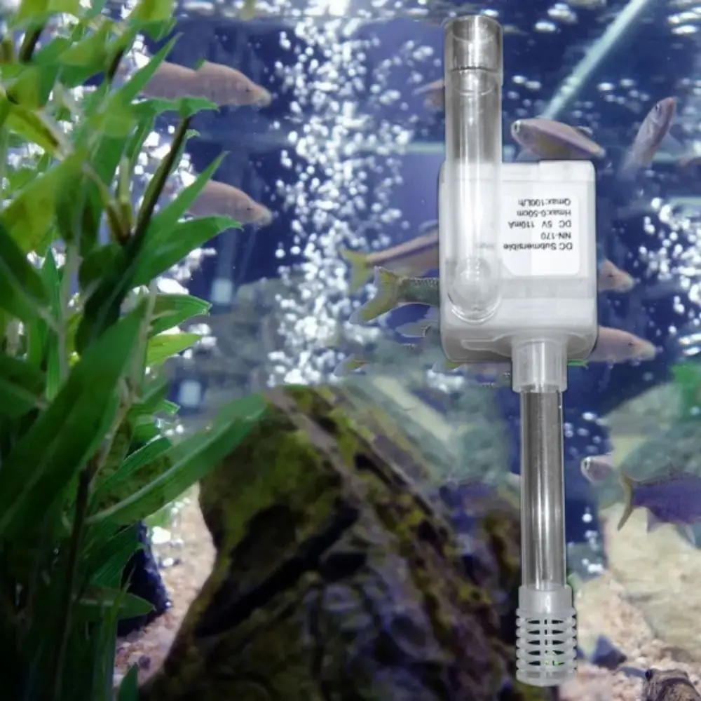 USB Small Submersible Pump Ultra Quiet Plastic Mini Water Pump 1W ...