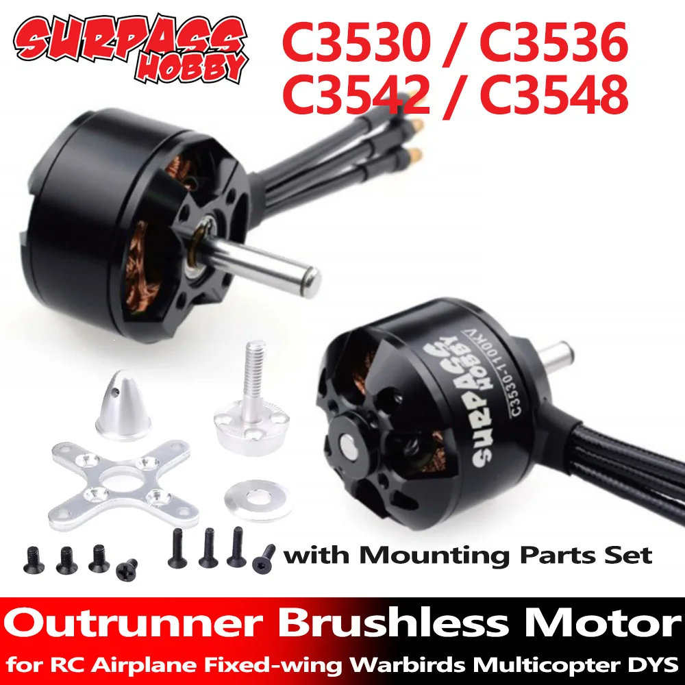 SURPASS-HOBBY-Outrunner-Brushless-Motor-C3530-C3536-C3542-C3548-14Pole ...