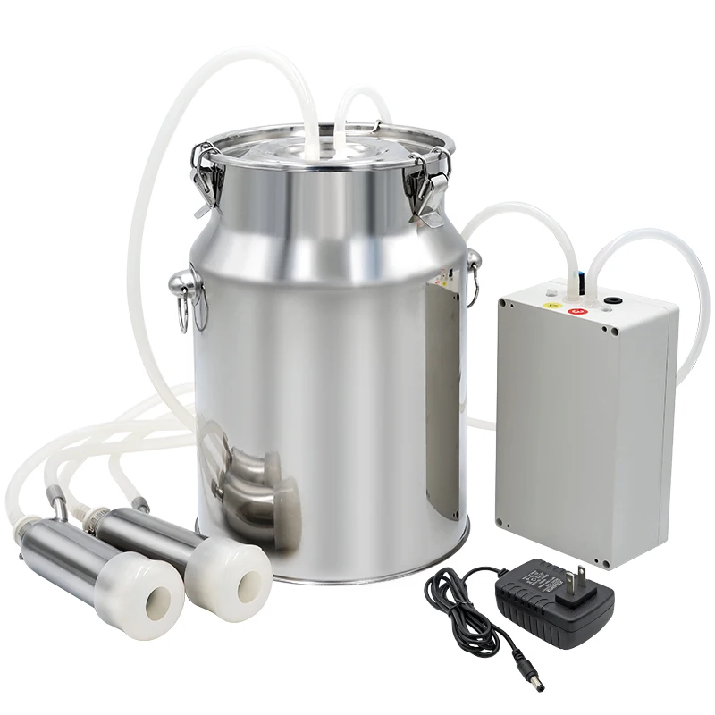 10L Milking Machine Pulsation Electric Stainless Steel Milk Bucket ...