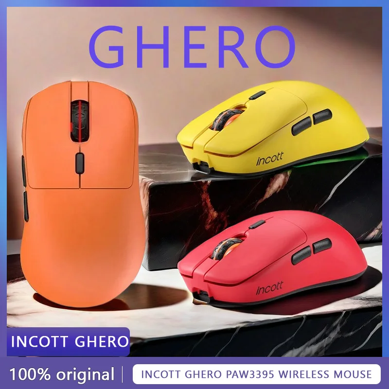 INCOTT-GHERO-rat-n-inal-mbrico-PAW3395-Mouse-con-Sensor-de-modo-Dual-8K ...