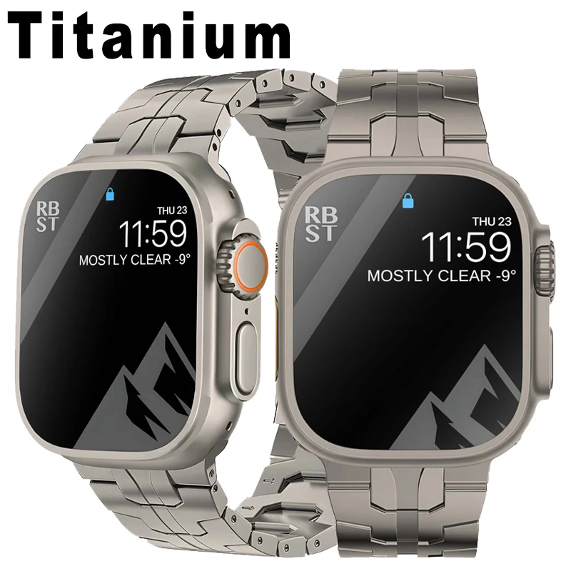 Titanium-Strap-for-Apple-Watch-Ultra-49mm-45mm-44mm-38mm-41mm-Band ...