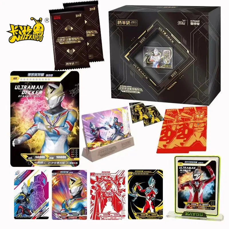 2023-New-KAYOU-Ultraman-Card-New-Year-Gift-Box-Rare-XR-Card-Limited-HR ...