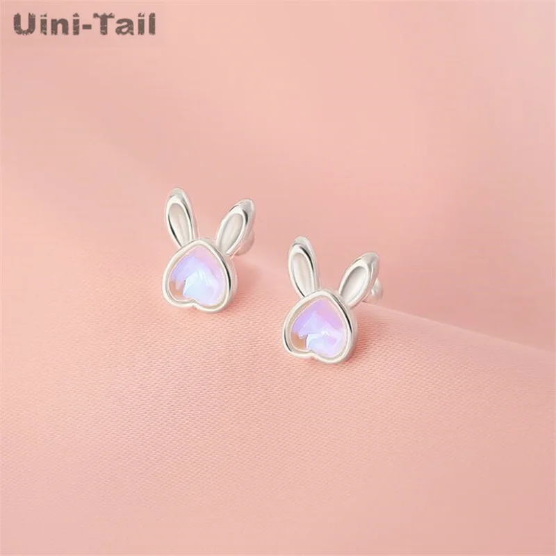 Uini-Tail-hot-selling-new-925-Tibetan-silver-cute-heart-shaped-rabbit ...