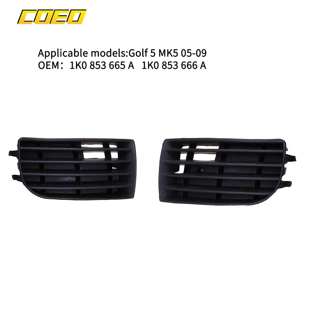 For-VW-Golf-5-MK5-2005-2009-2Pcs-Front-Fog-Light-Cover-Grill-Auto-Spare ...