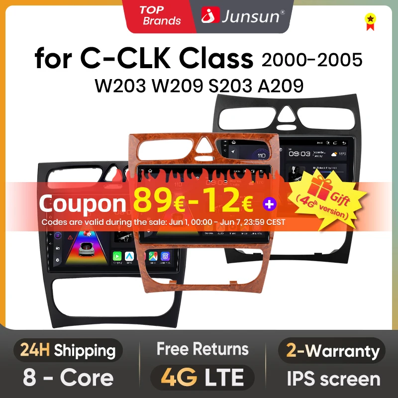 Junsun-V2Plus-8-256GB-Android-12-car-intelligent-systems-For-Mercedes ...