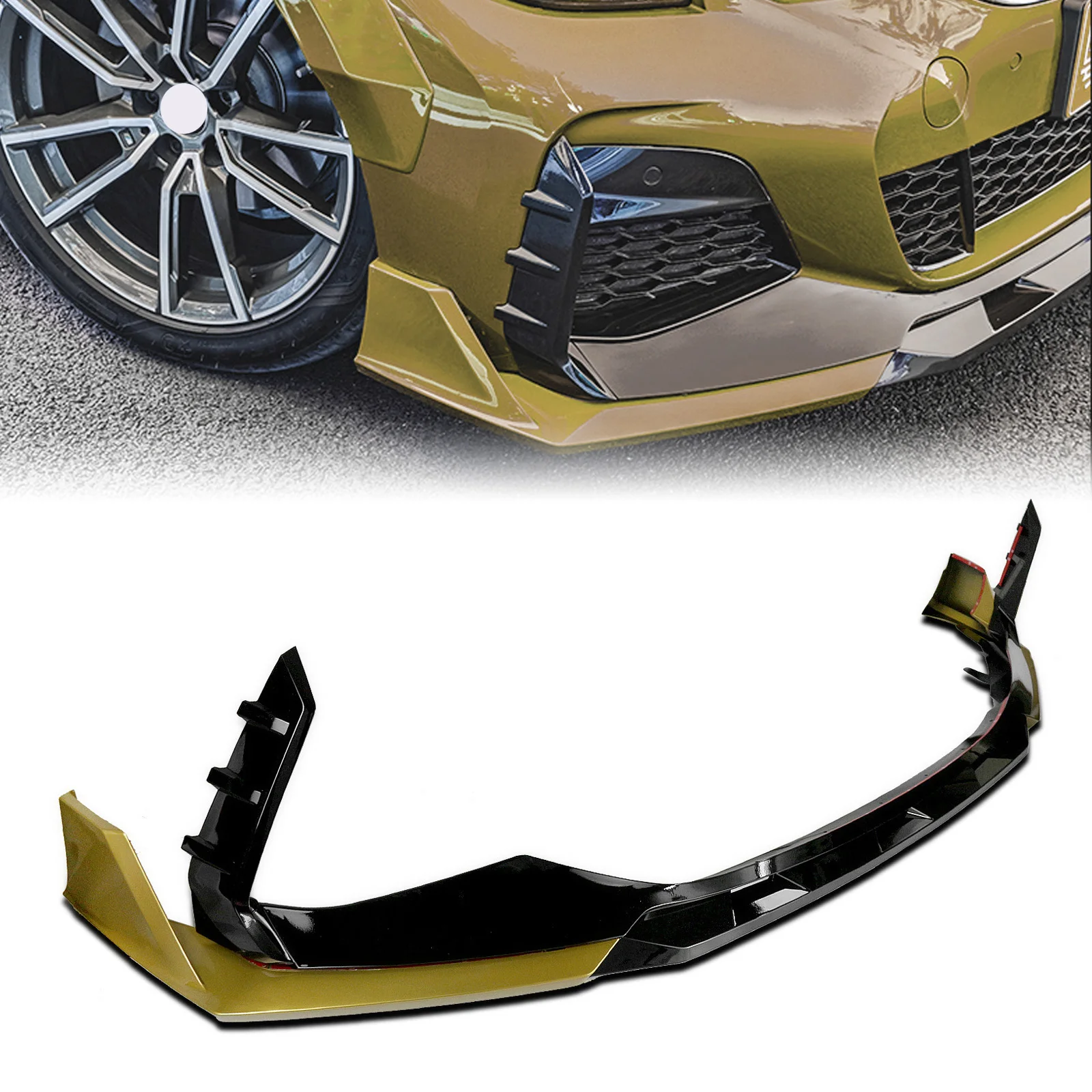 Front Bumper Spoiler Lip Lower Guard Plate Blade For BMW G20 G21 G28 ...