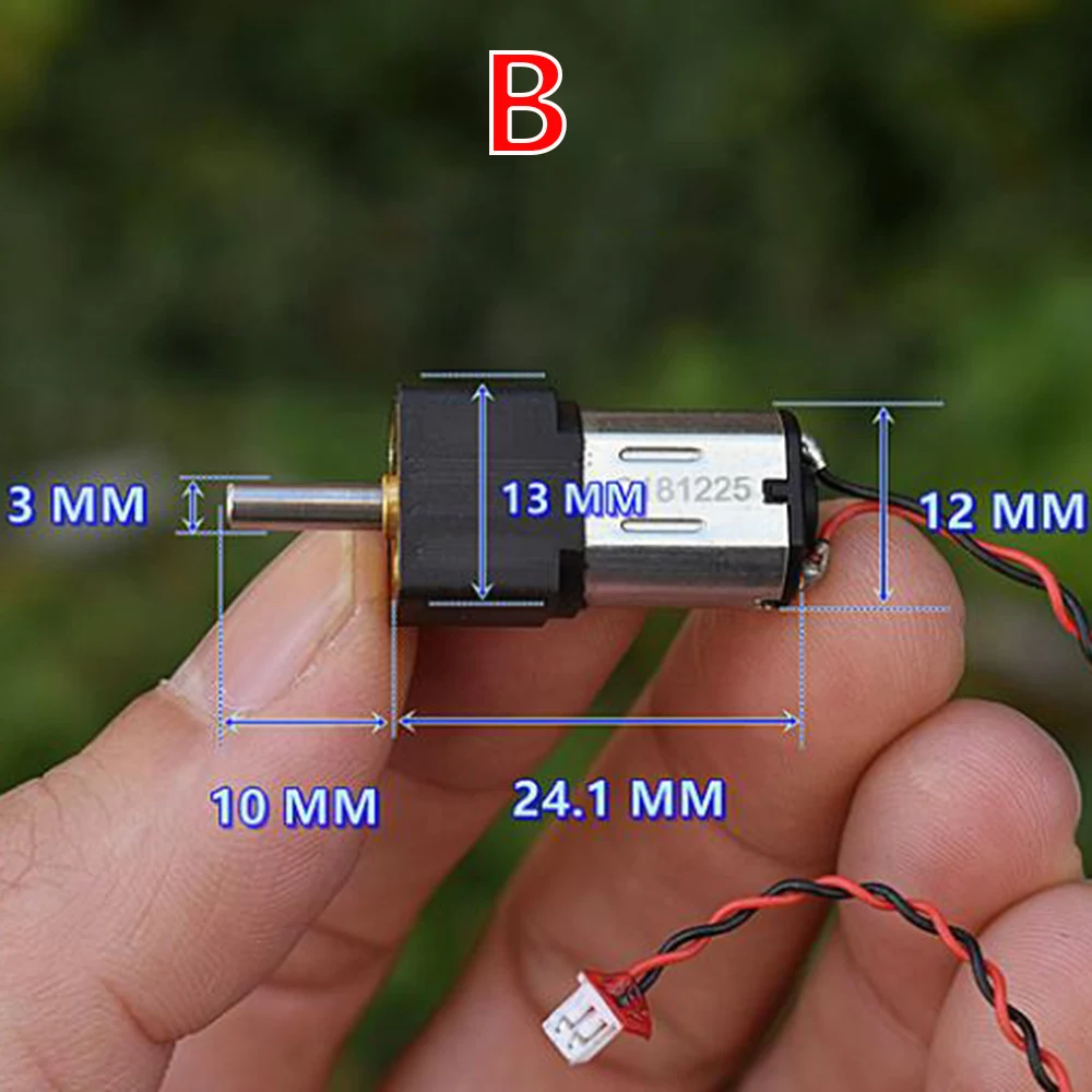 Gear Reduction Electric Motor Micro DC Gear Motor – 3V 6V 12V Metal ...
