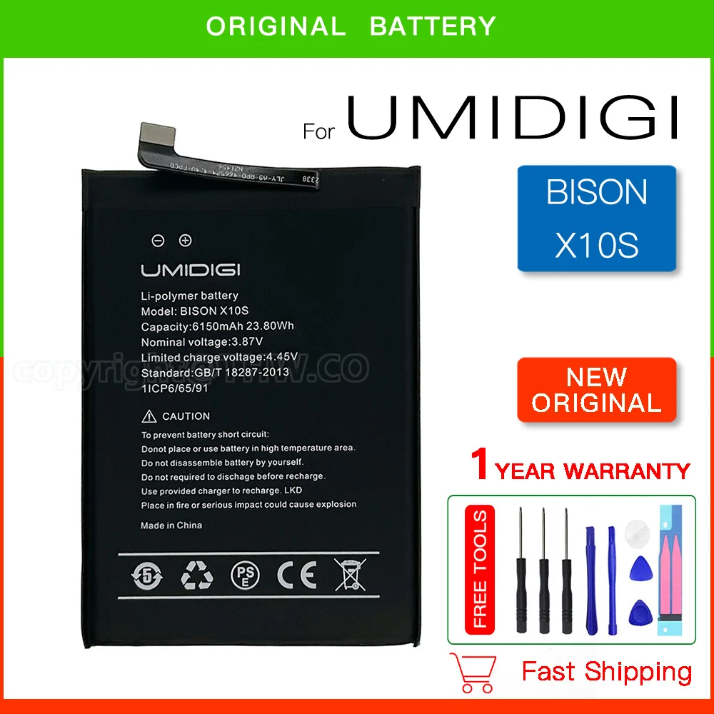 100-Original-UMI-Battery-For-Umidigi-BISON-X10S-X10G-Bison-2-Bison2 ...