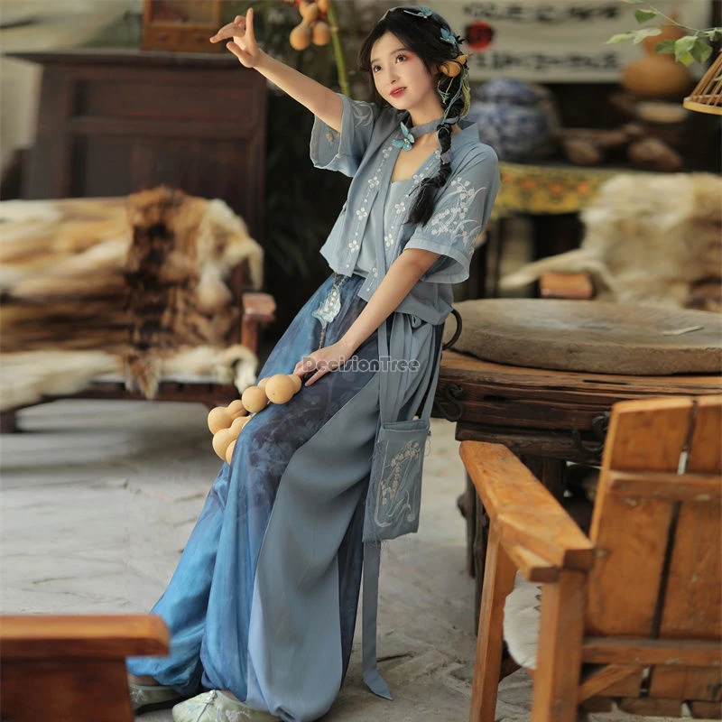 2024-hanfu-women-improved-new-chinese-embroidery-vest-short-sleeve-coat ...