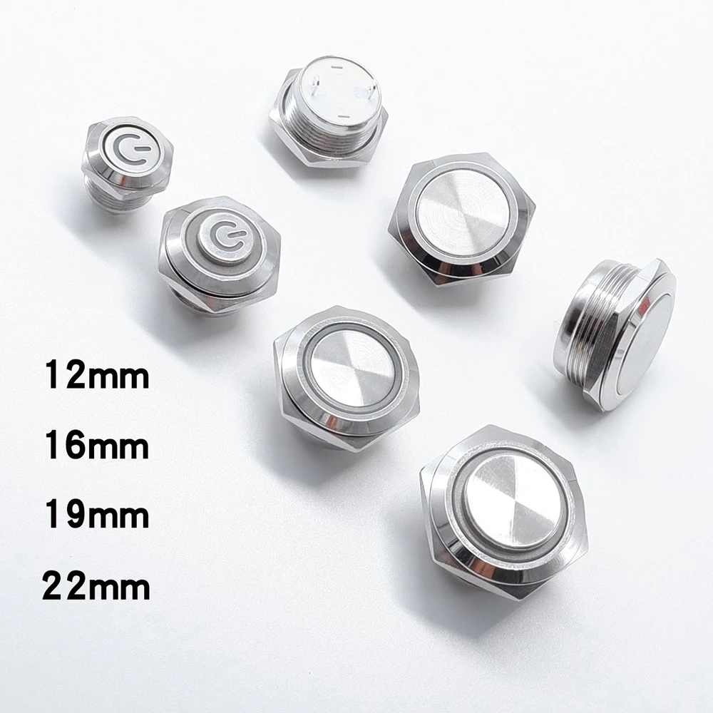 12mm-16mm-19mm-22mm-1A-Mini-Metal-Push-Button-Switches-Ultra-Thin-Micro ...