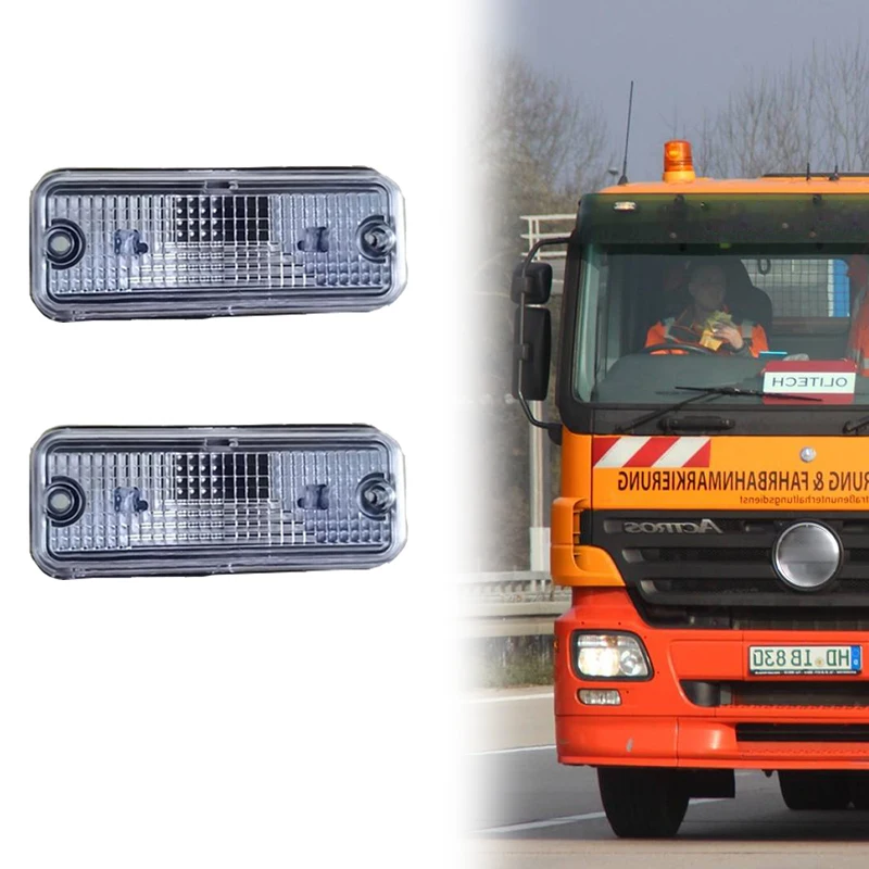 1 Pcs White Cab Roof Marker Lights For Mercedes Benz cab atego axor Actros MP1 MP2 MP3 sunvisor ...