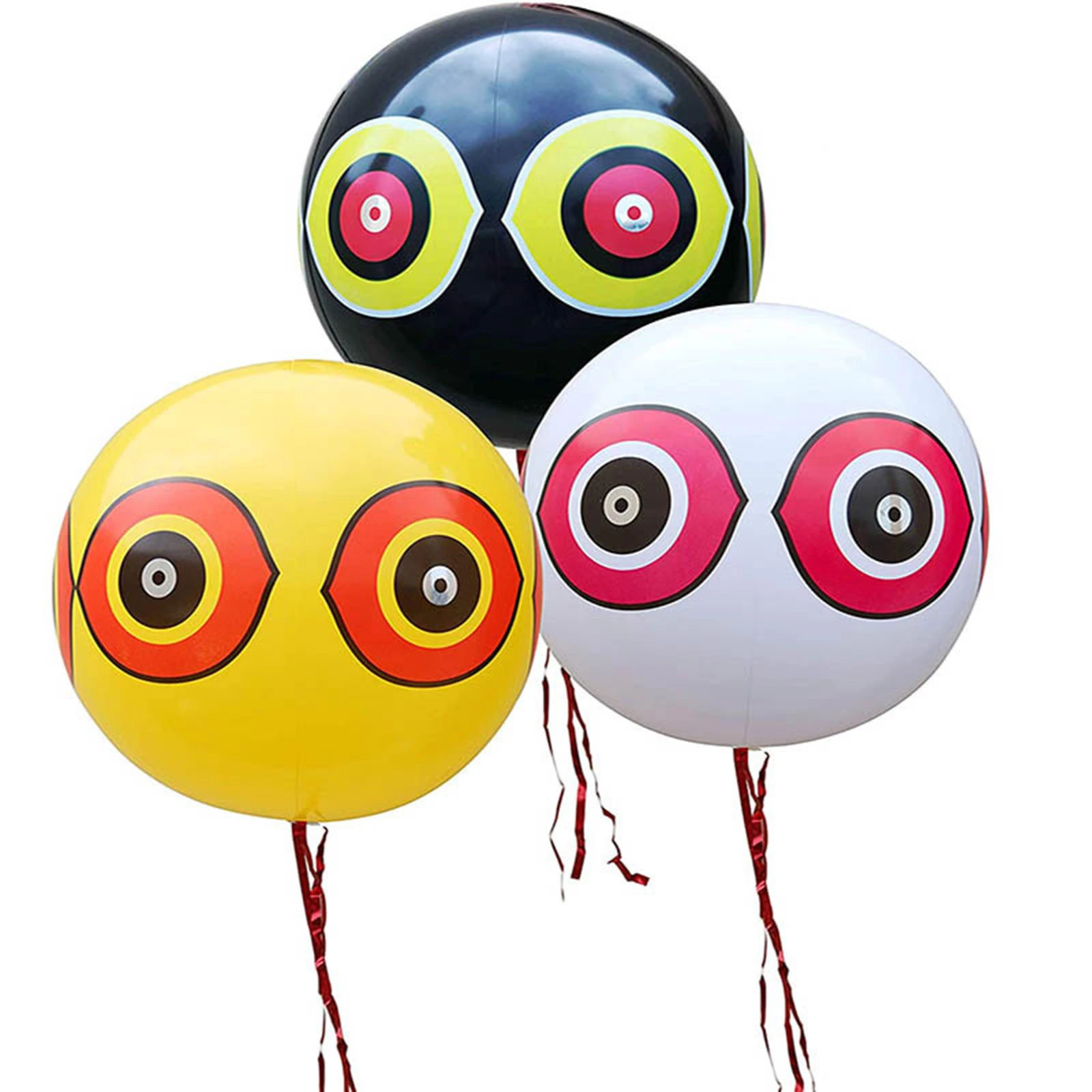 Bola repelente de aves inflable de PVC, globo ocular reflectante ...