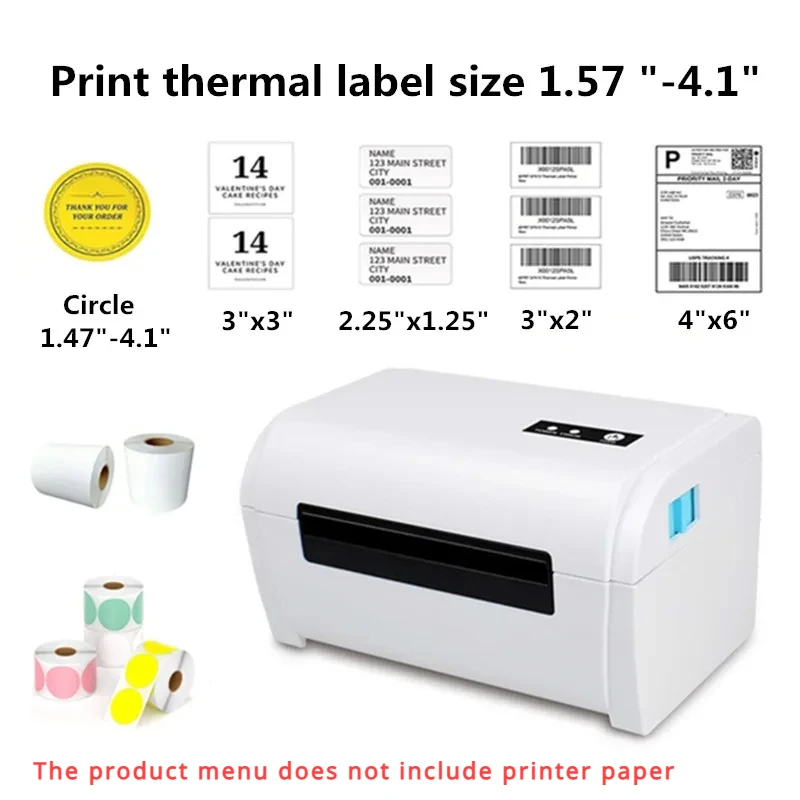 4x6-Inch-Barcode-Sticker-Bluetooth-Thermal-Label-Courier-Printer ...