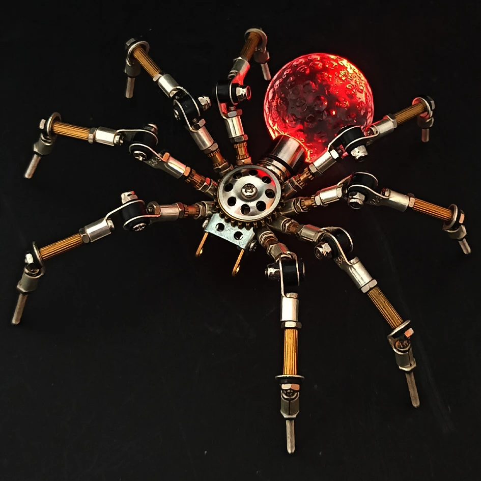 spider metal assembly model 3d three-dimensional transformation toy diy ...