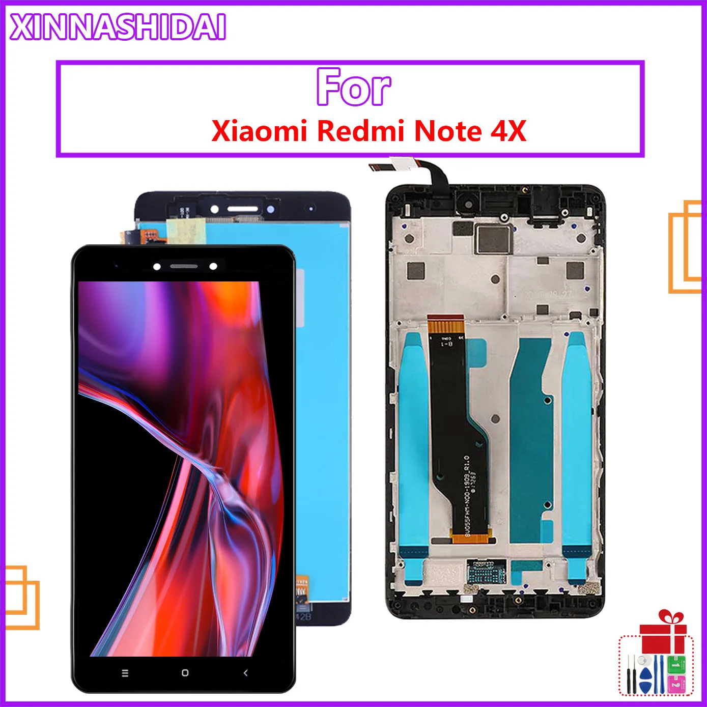 Display-LCD-para-Xiaomi-Redmi-Note-4X-Touch-Screen-com-Frame-Montagem ...