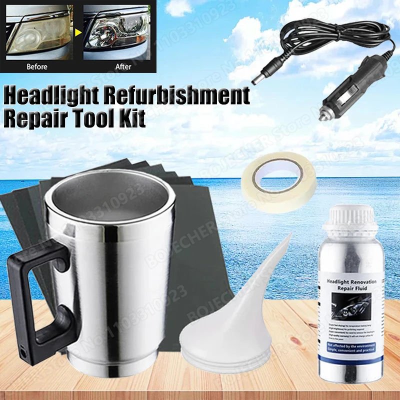 Headlight-Chemical-Polishing-Kit-Headlights-Liquid-Polymer-Repair-Fluid ...