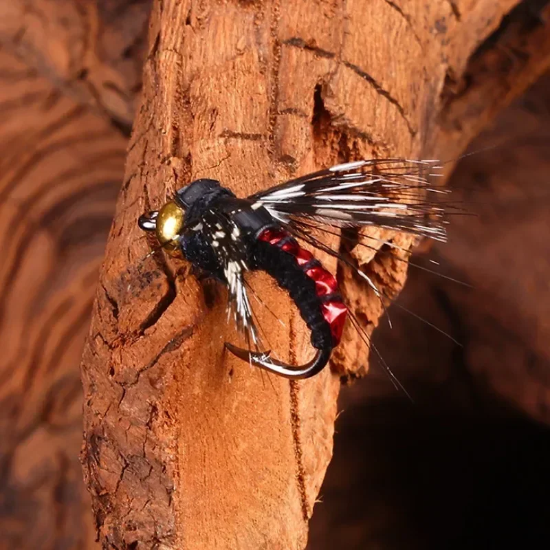 1pcs-Brass-Bead-Head-Fast-Sinking-Nymph-Scud-Fly-Bug-Worm-Trout-Fishing ...