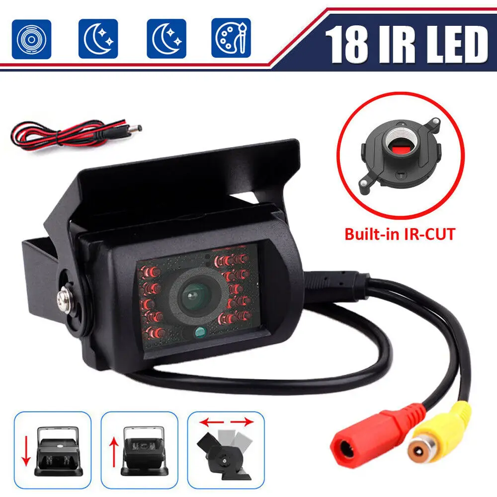 RCA-Rear-View-Backup-Camera-For-Bus-Truck-Van-RV-CCD-IR-Night-Vision ...