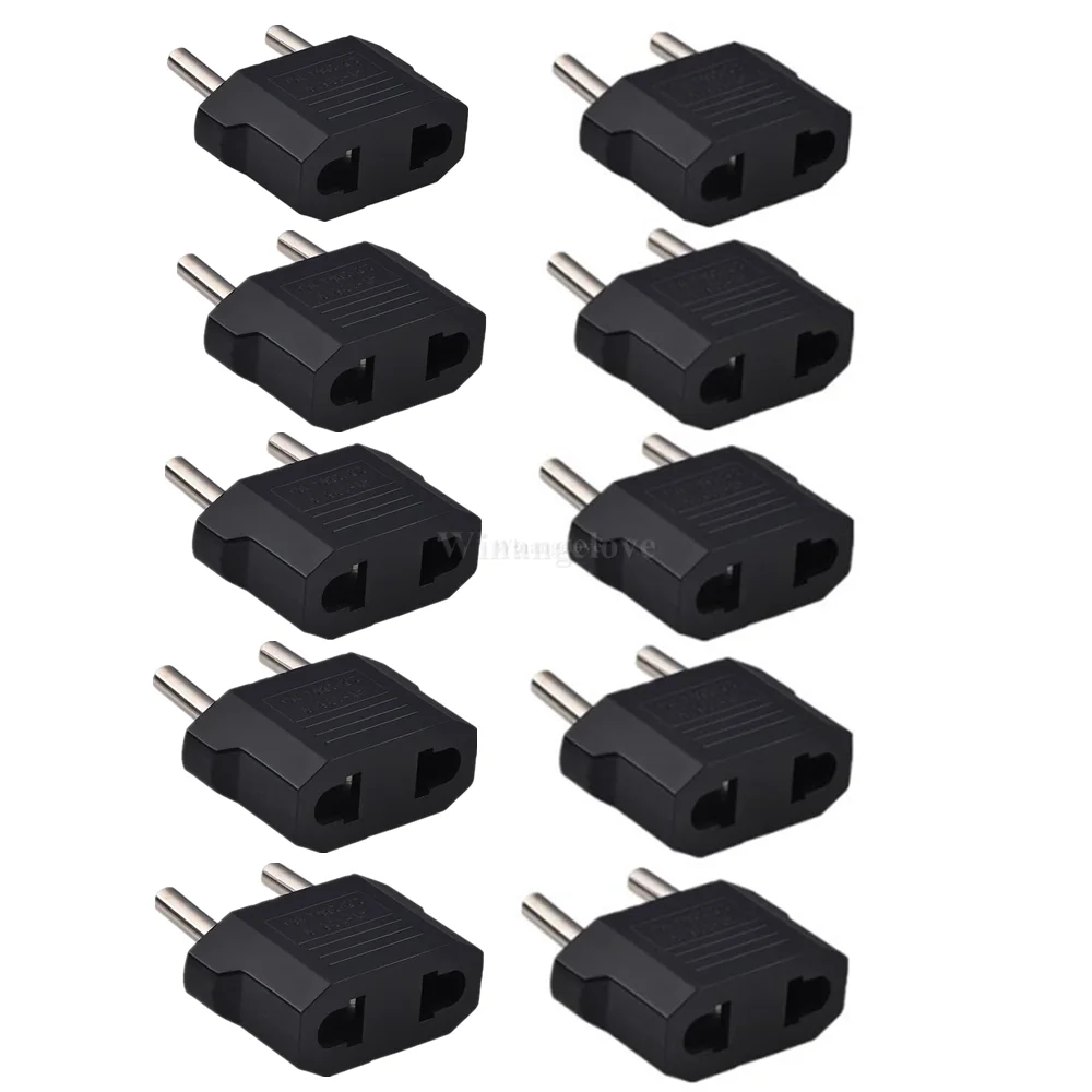 100Piece Universal Charging Convertor Power Adapter US To EU Euro ...