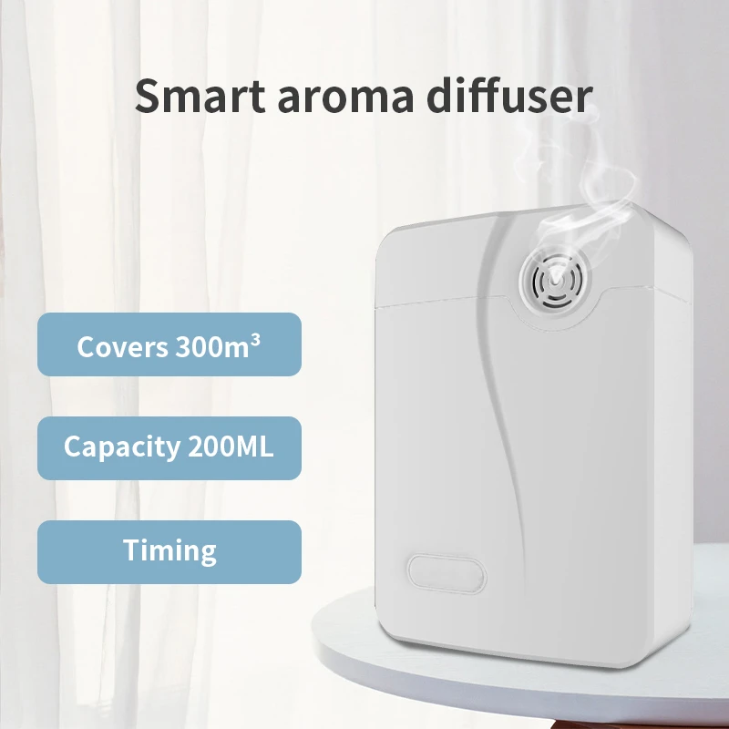 Capacity 200ML Essential Oil Diffuser Covers 300m³ Button Aroma ...