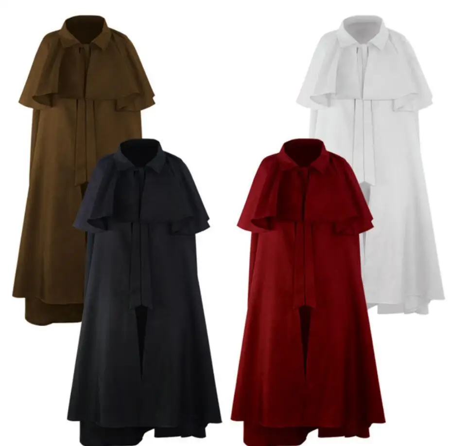 Men-Medieval-Warrior-King-Guard-Renaissance-Victorian-Cloak-Lord-Retro ...