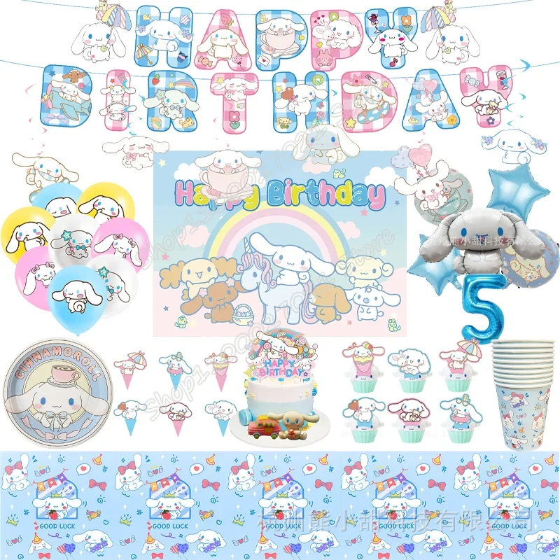 Sanrio-Cinnamoroll-Party-Decoration-for-Children-Backdrop-Number ...