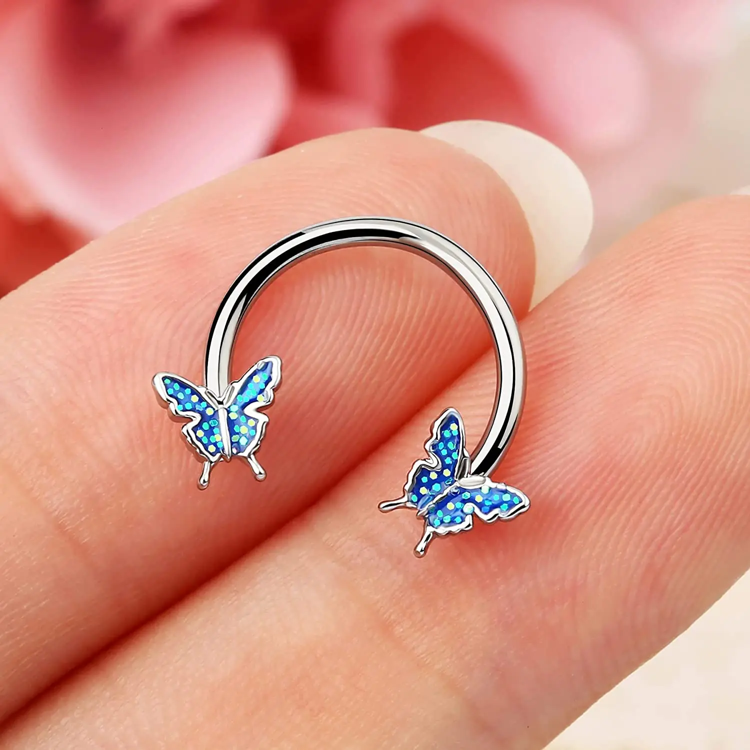 Large Butterfly Nose Ring
